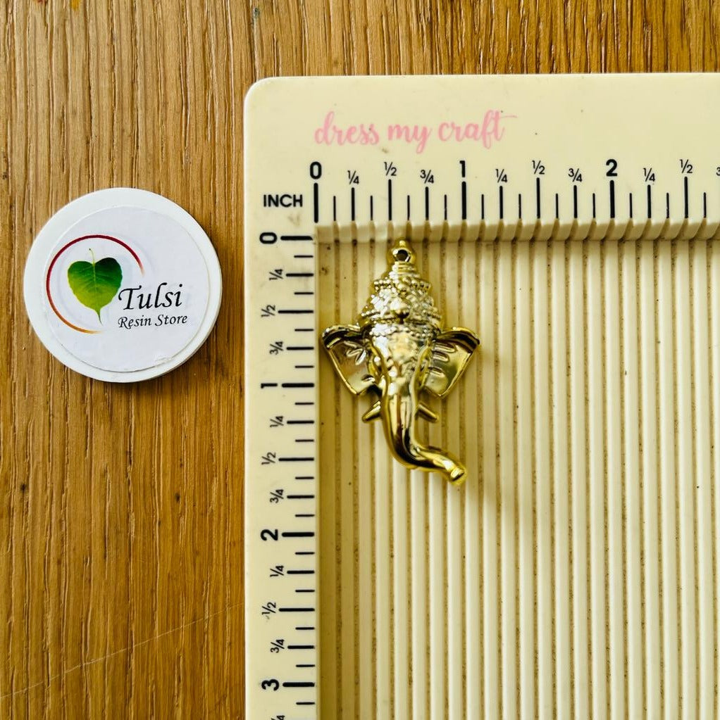 3D Small Golden Ganesha (10 Piece) – Tulsi Resin Store