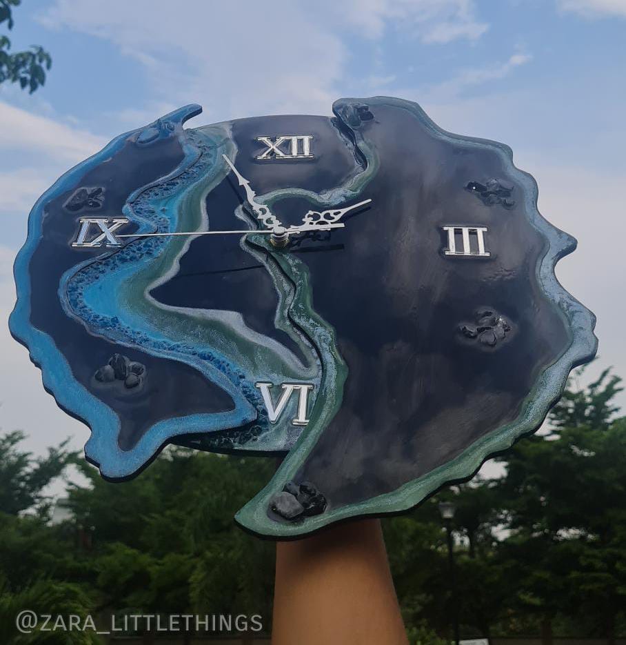 Dual Geode Clock Base – Tulsi Resin Store