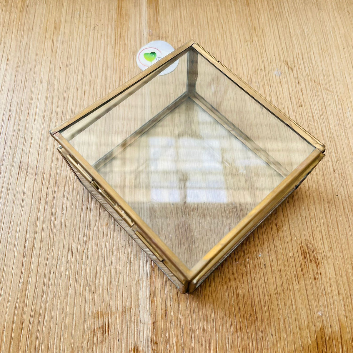 Vintage Metal Glass Box A Tulsi Resin Store