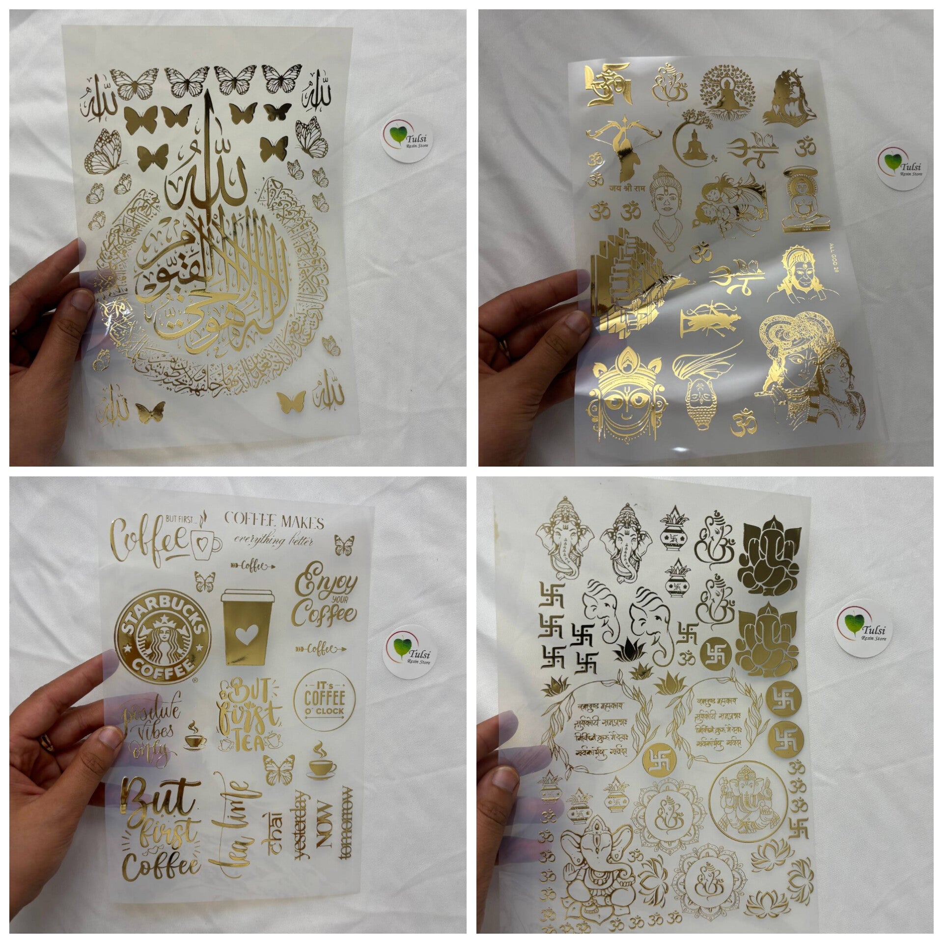 Gold/Metal Insert Sheet – Tulsi Resin Store