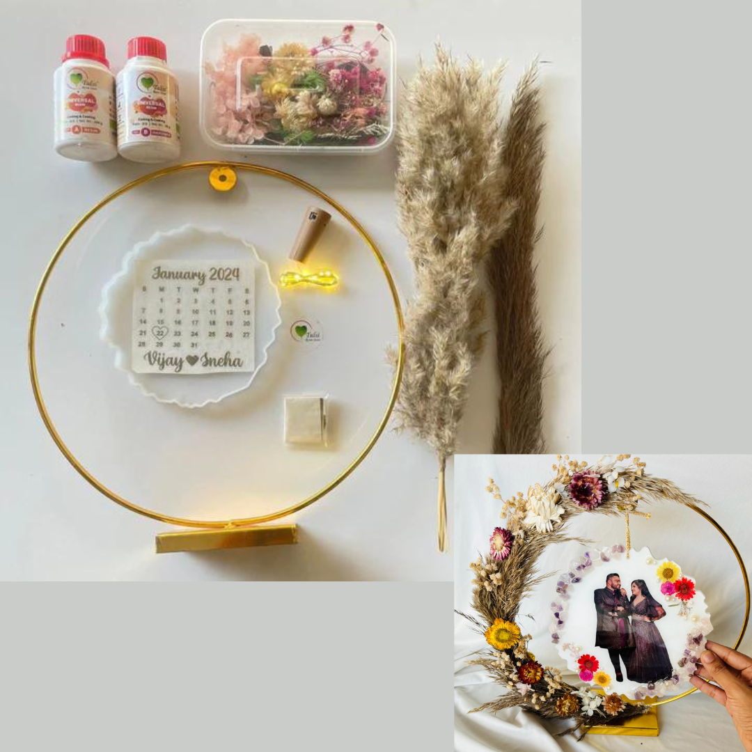 DIY Hanging Hoop Calender Frame Kit – Tulsi Resin Store