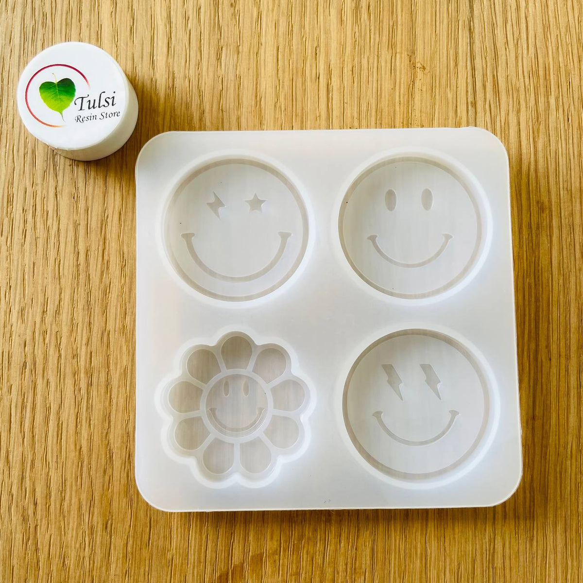 4 Cavity Smile Pop-Socket Mould (B) – Tulsi Resin Store