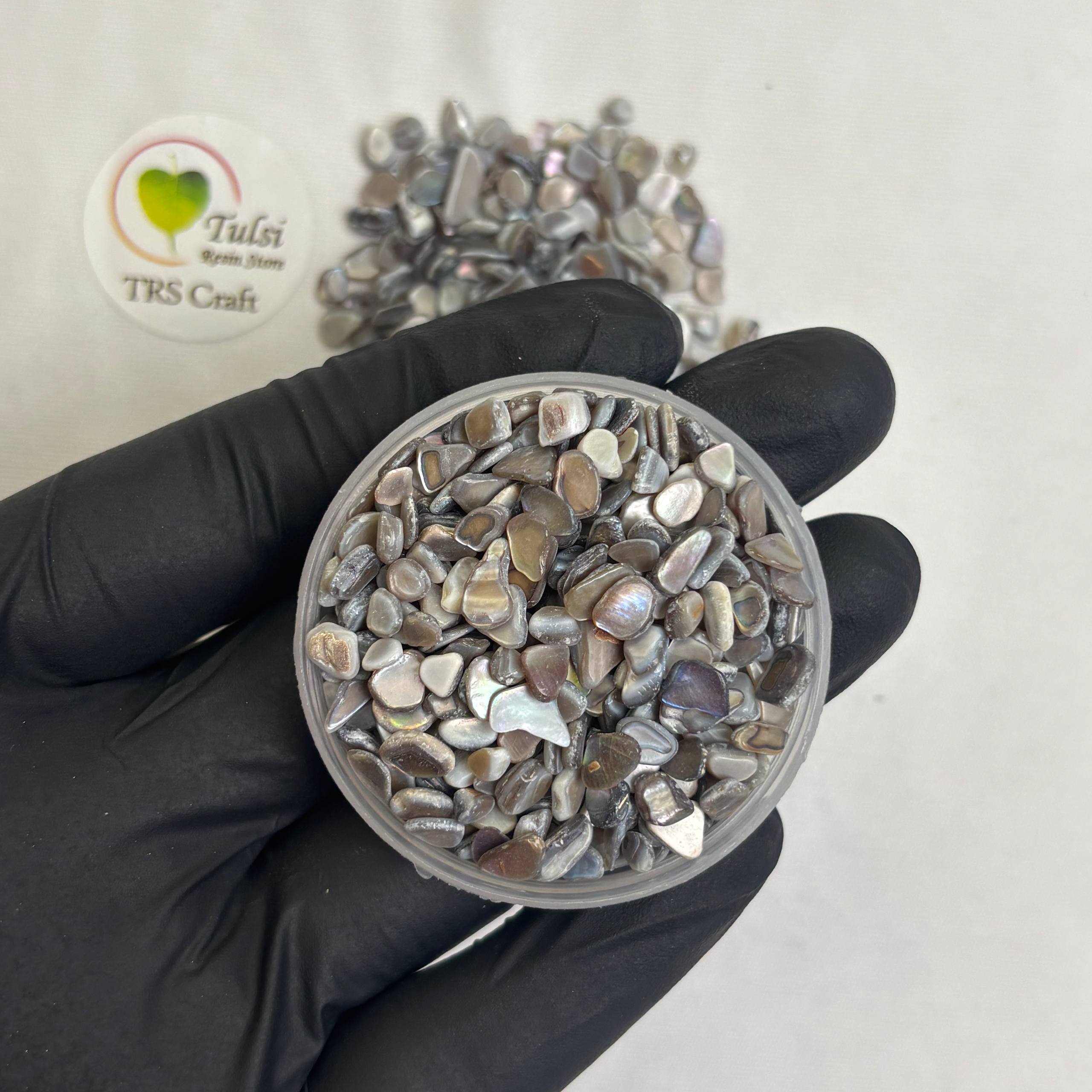 Grey Shell Chips – Tulsi Resin Store