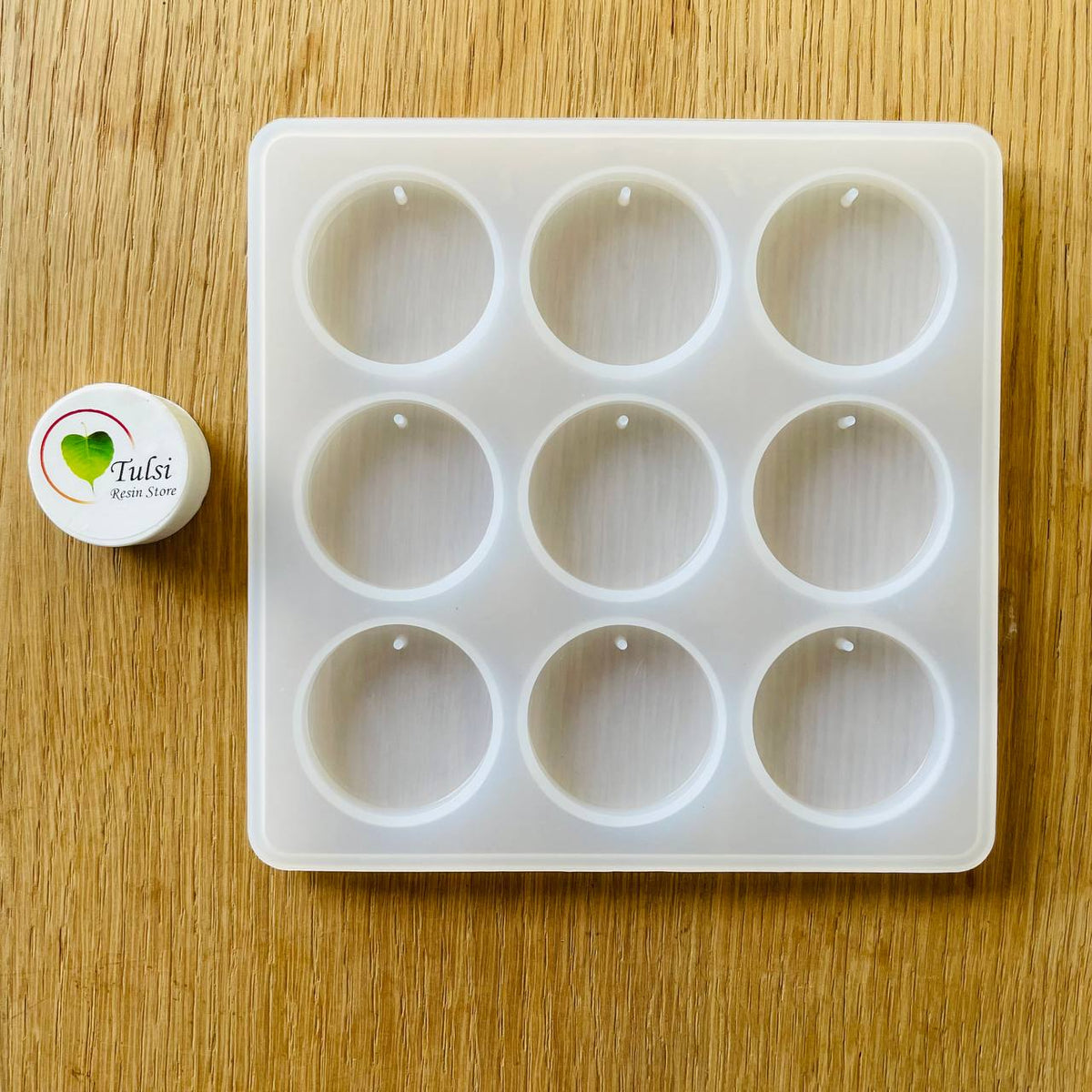 9 Cavity Round Keychain Mould – Tulsi Resin Store