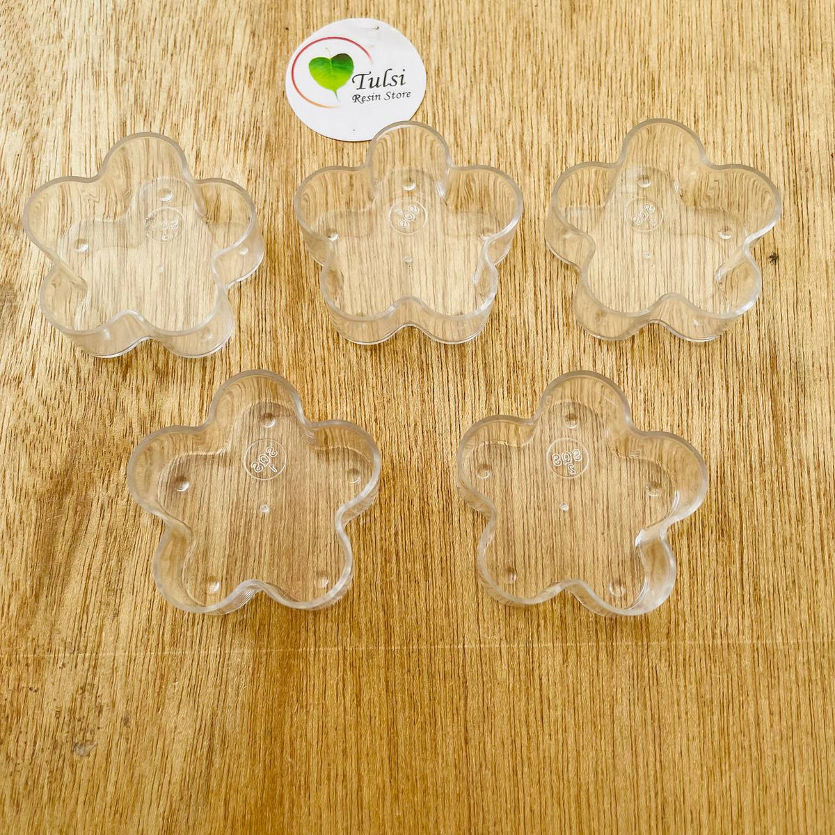 Polycarbonate T-Light Cups - Flower (5 Pcs) – Tulsi Resin Store