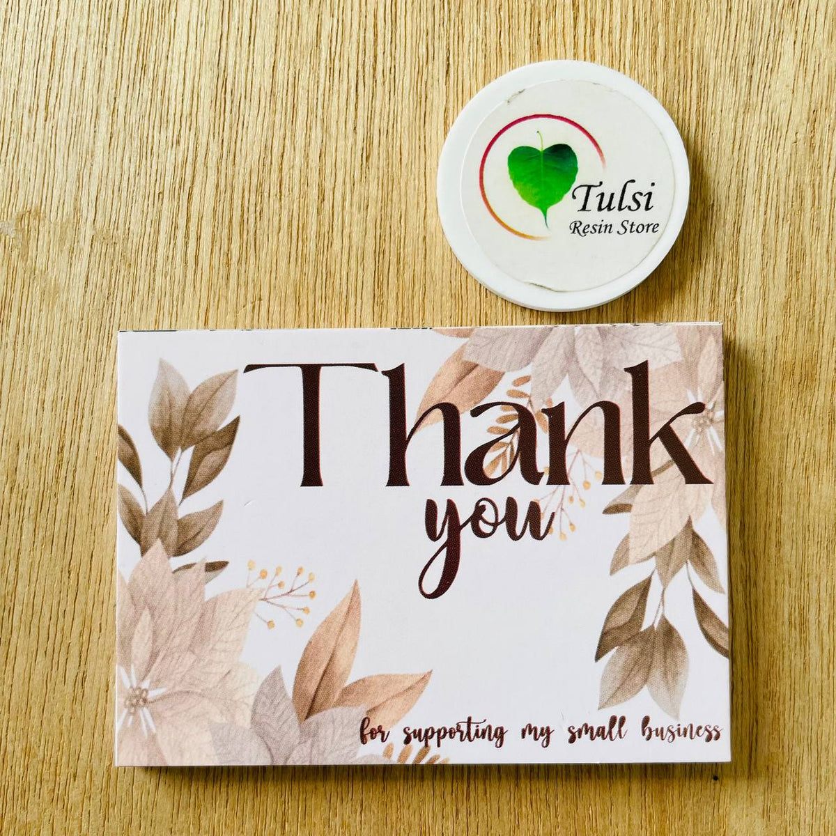 Thankyou Card - Design E – Tulsi Resin Store