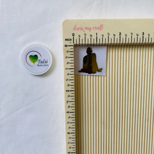 Metal Sticker - Swami Samarth Mantra + Idol – Tulsi Resin Store