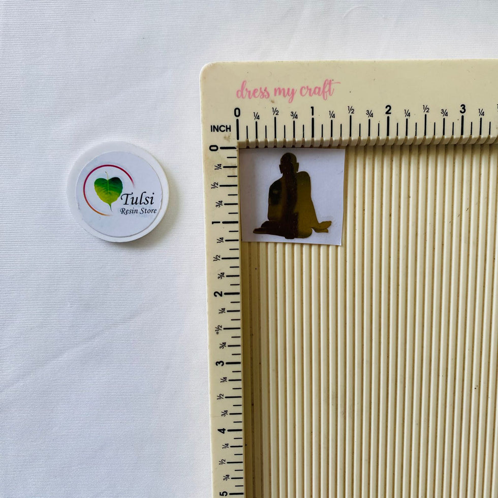 Metal Sticker - Swami Samarth Mantra + Idol – Tulsi Resin Store