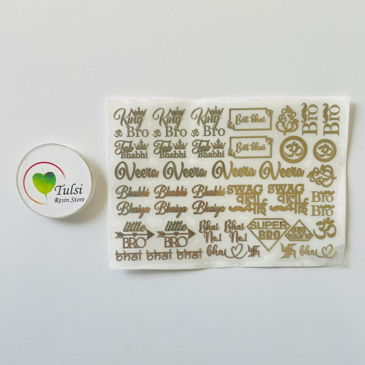 Metal Sticker - A7 Mix Rakhi (D) – Tulsi Resin Store