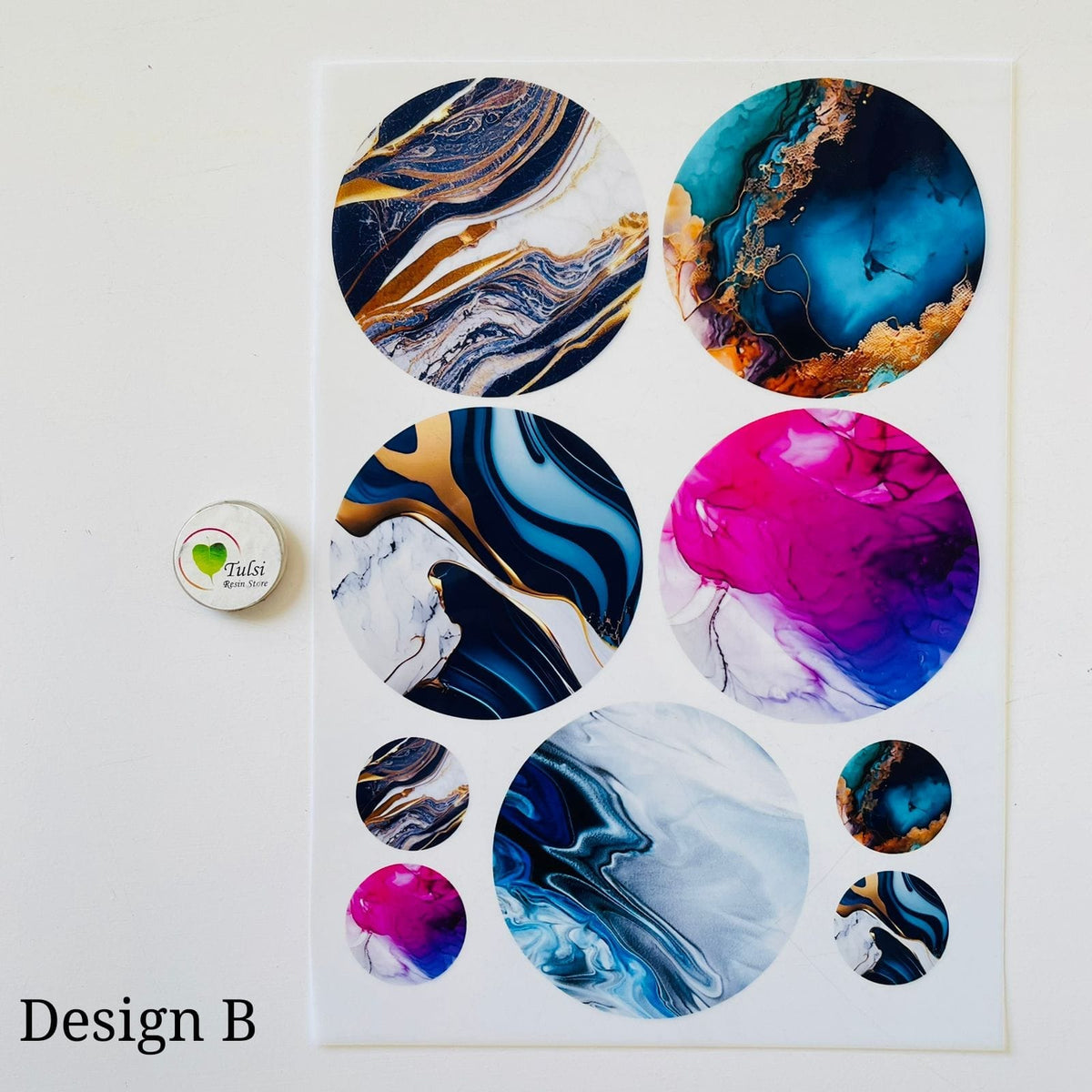 A4 Insert sheet - Abstract Round – Tulsi Resin Store