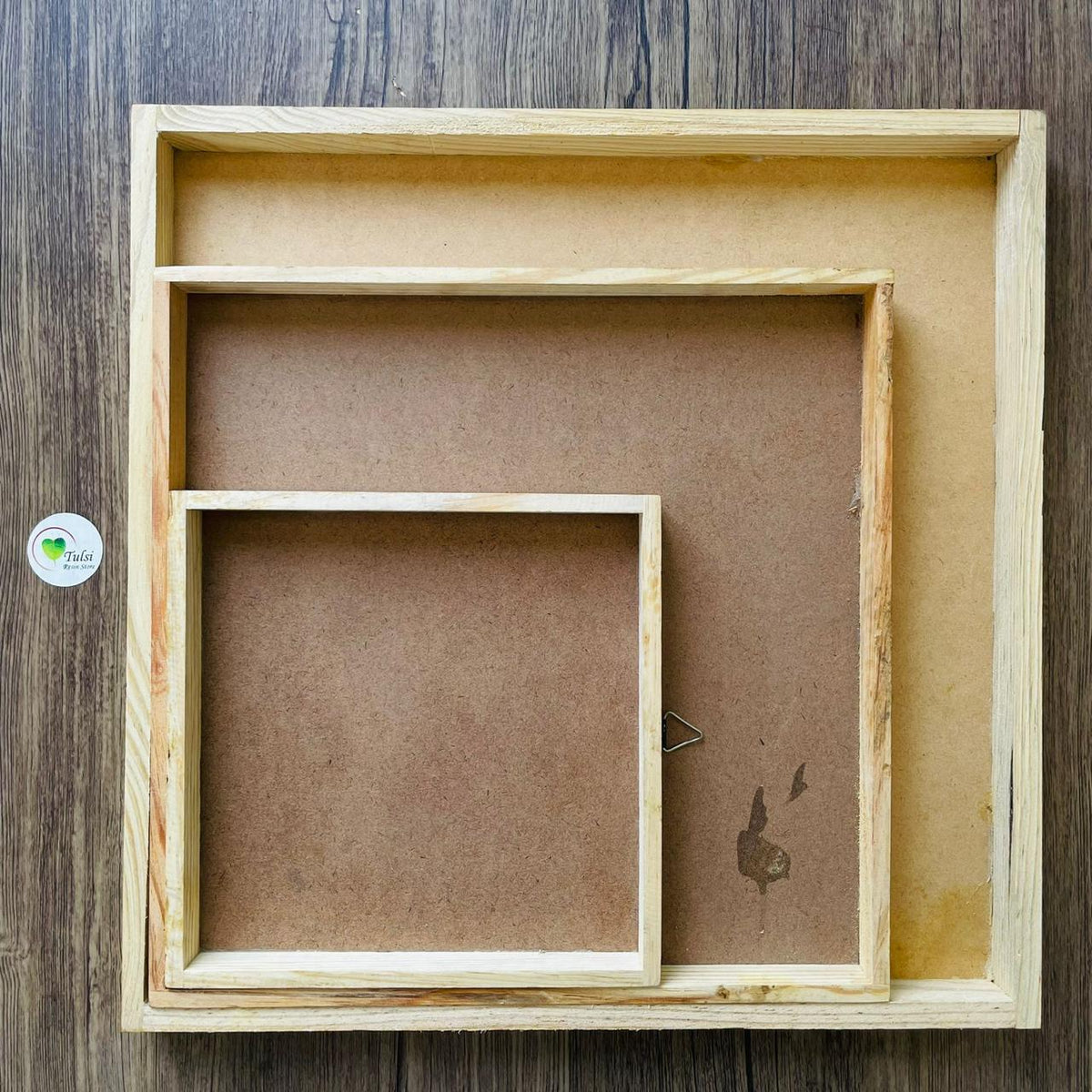 Distash / Defective Square Wooden Frame – Tulsi Resin Store