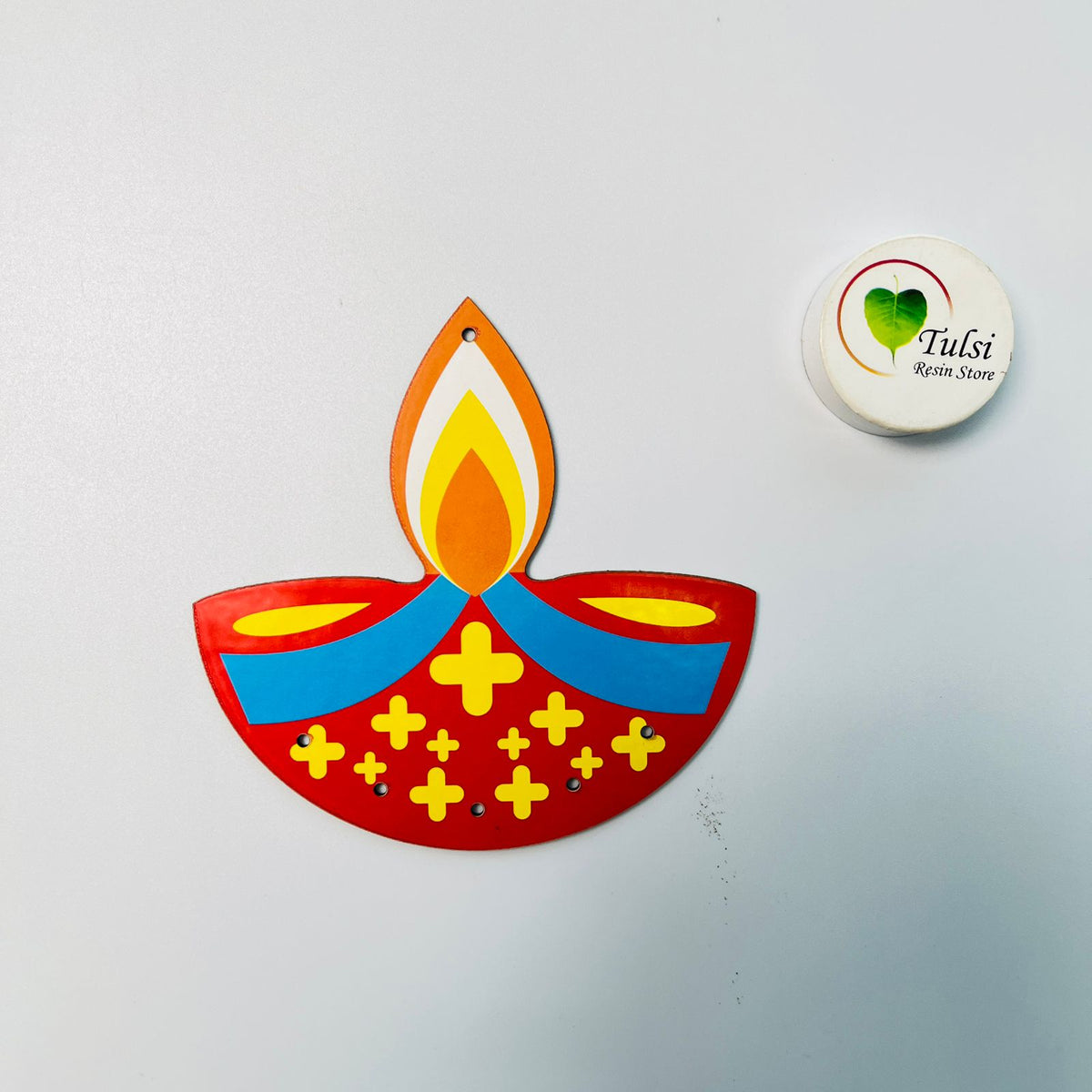 MDF Printed Diya Cutout – Tulsi Resin Store