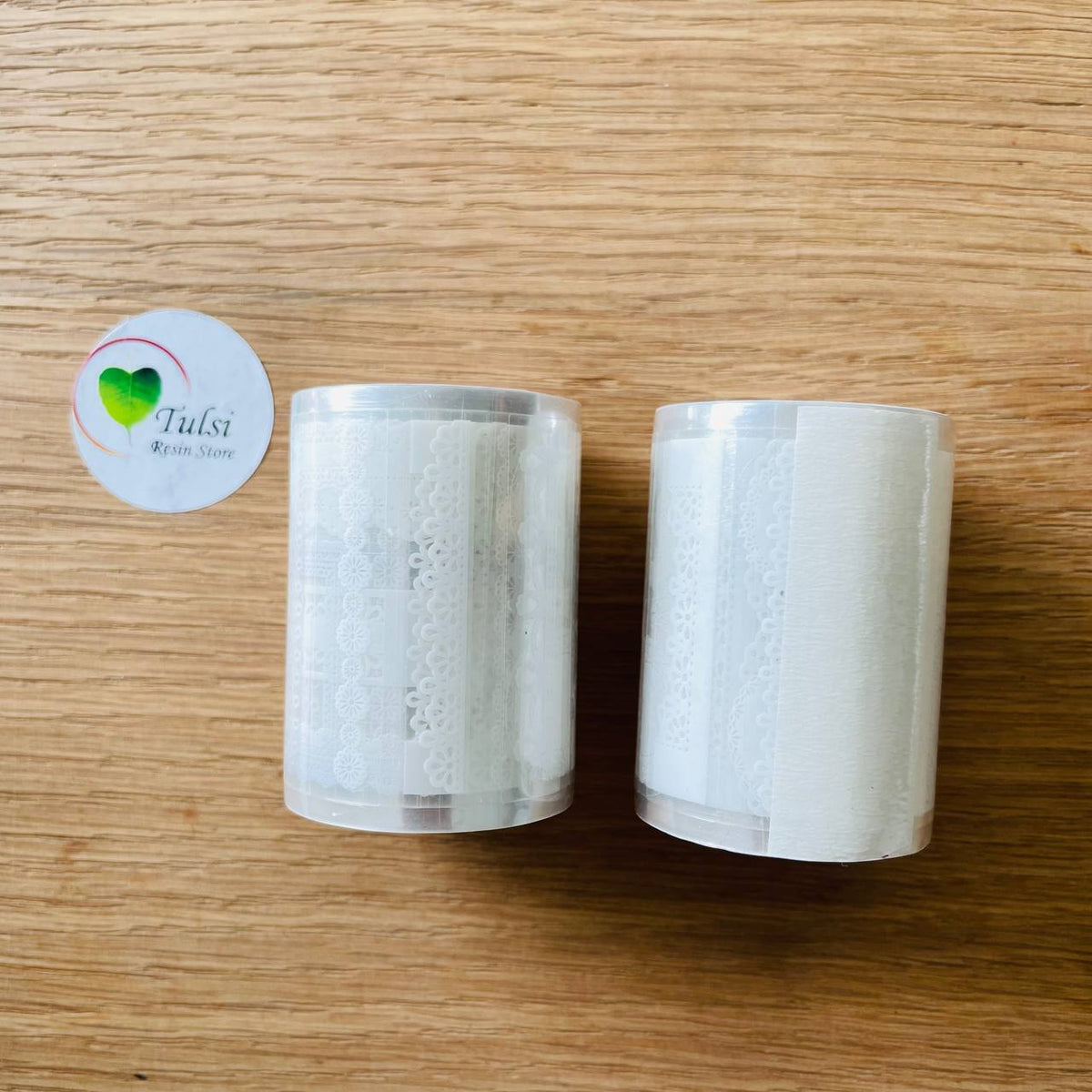 White Mist Lace Sticker – Tulsi Resin Store