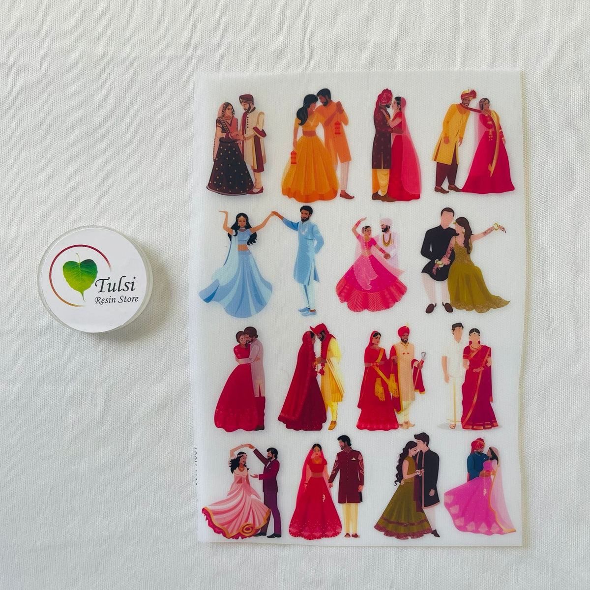 A6 Insert Sheet - Couple (B) – Tulsi Resin Store