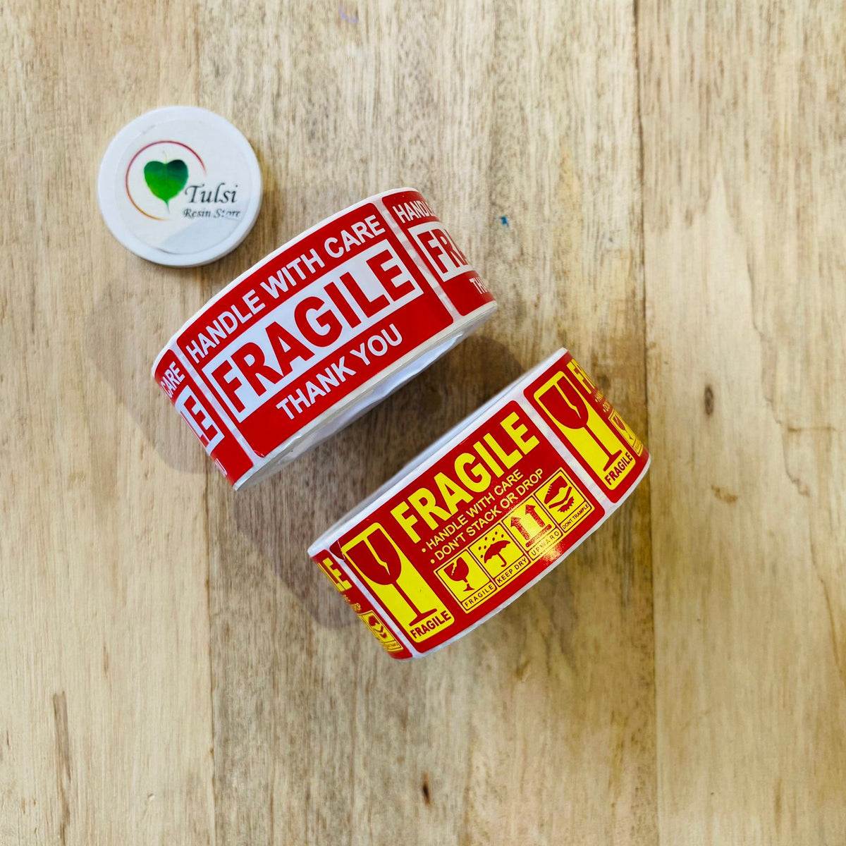 Fragile Sticker Roll – Tulsi Resin Store