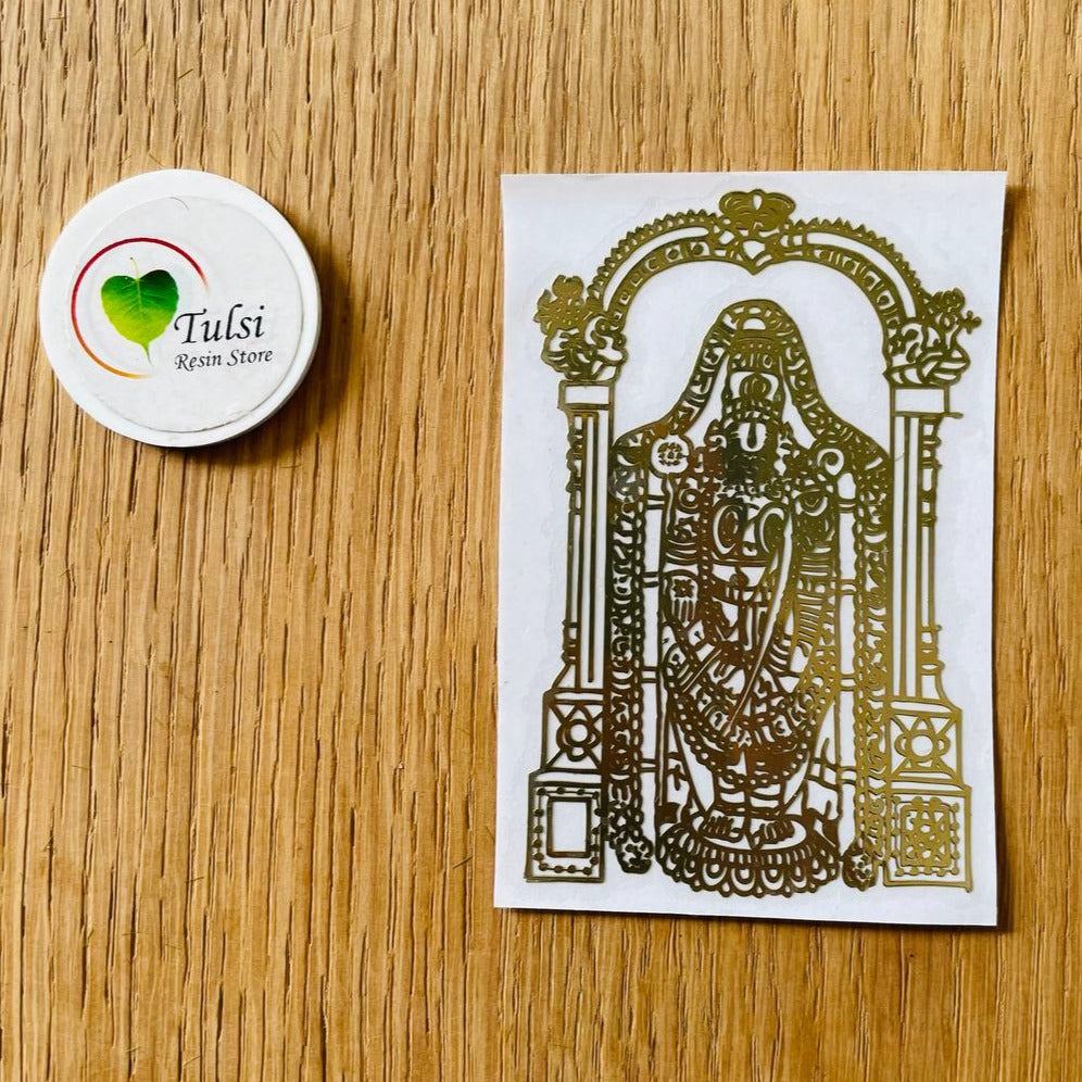 Metal Sticker - Tirupati Balaji (A) – Tulsi Resin Store