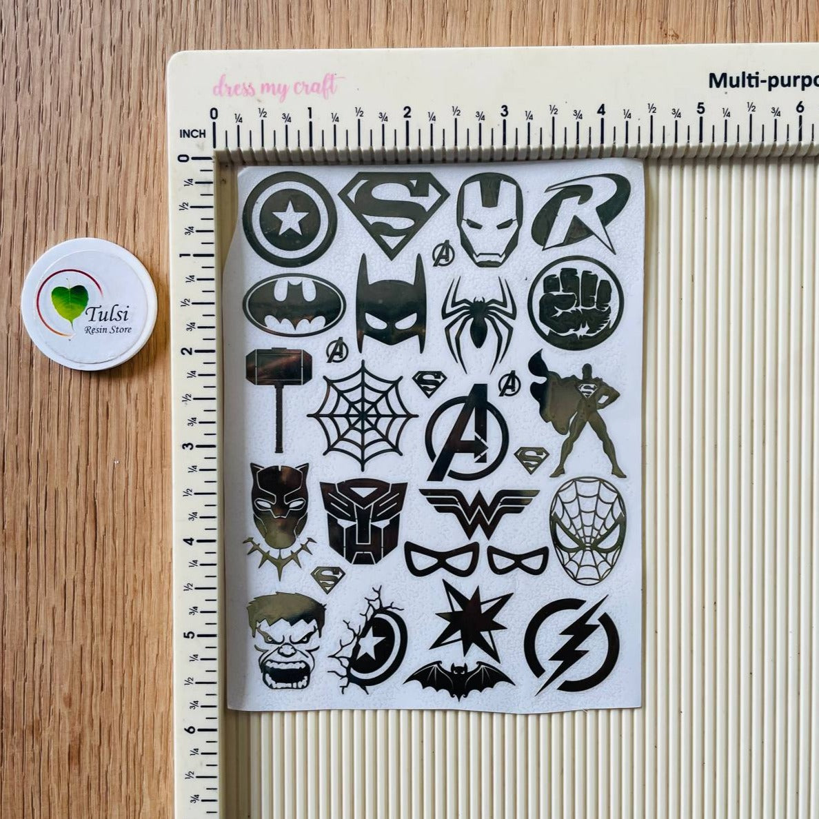 Metal Sticker - A6 Superhero – Tulsi Resin Store