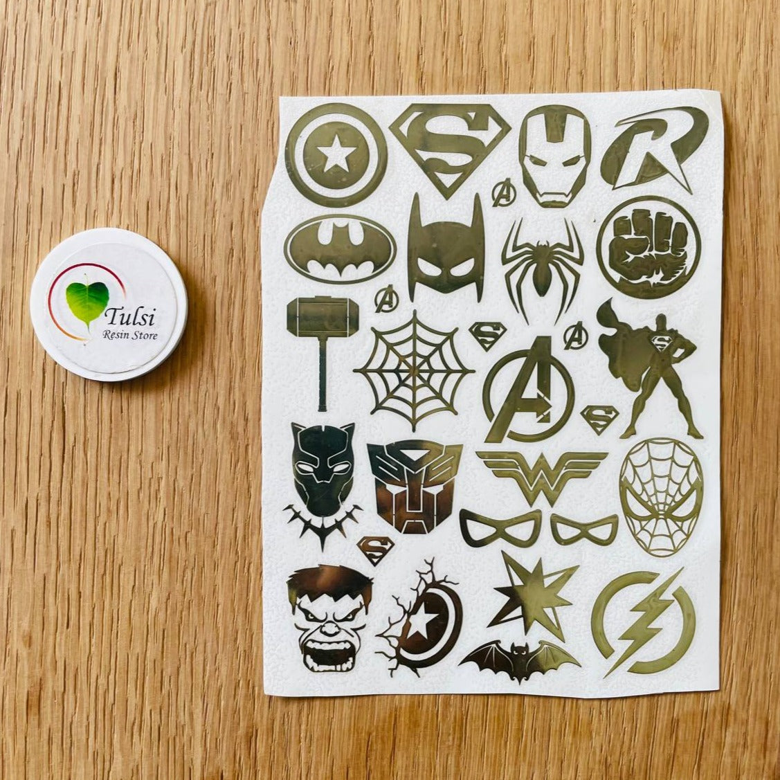 Metal Sticker - A6 Superhero – Tulsi Resin Store