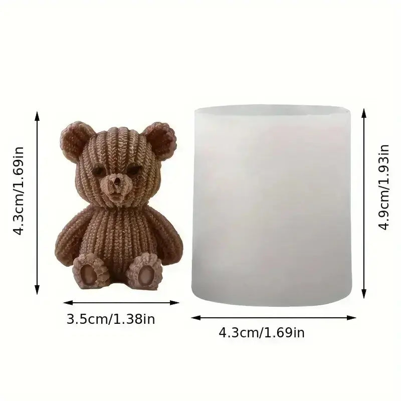 Teddy Bear Candle Mould (C) – Tulsi Resin Store