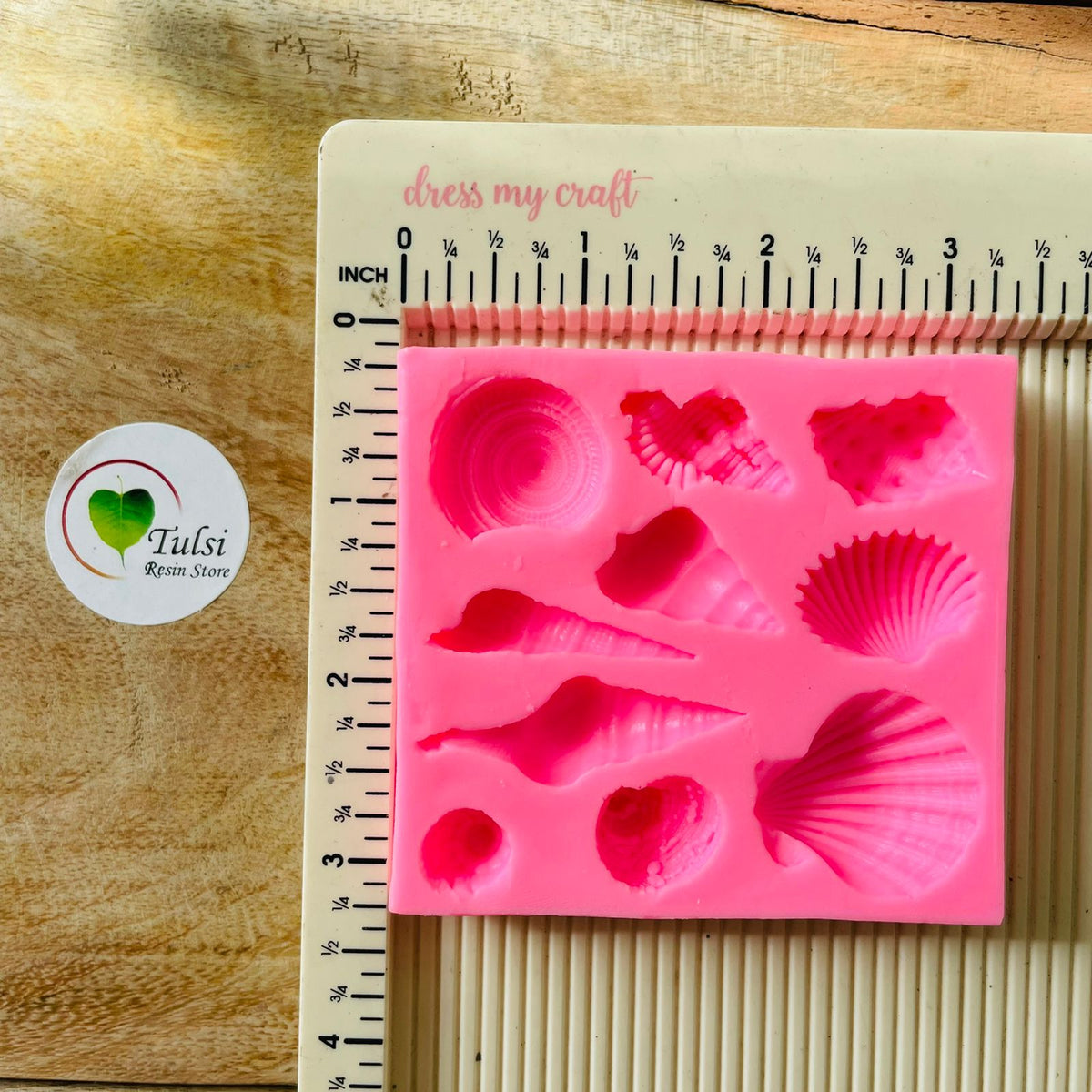 10 Cavity Pink Shell Mould – Tulsi Resin Store