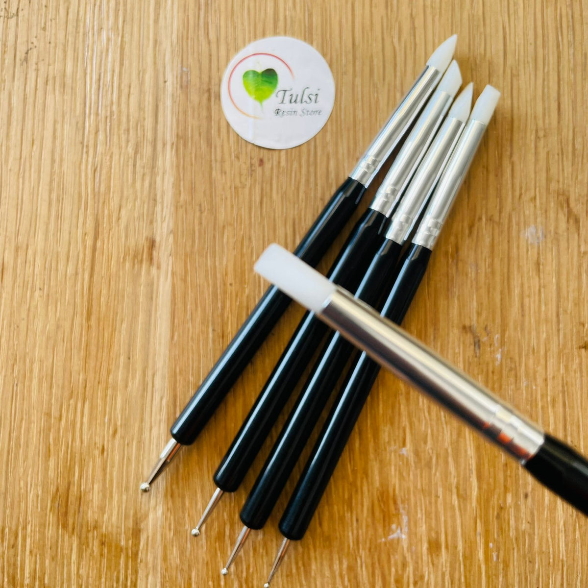 2 in 1 Silicon Brush And Embossing Tool Set – Tulsi Resin Store
