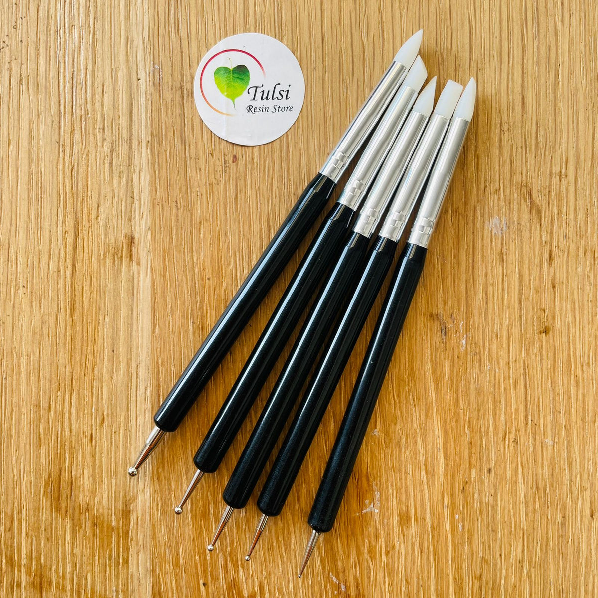 2 in 1 Silicon Brush And Embossing Tool Set – Tulsi Resin Store