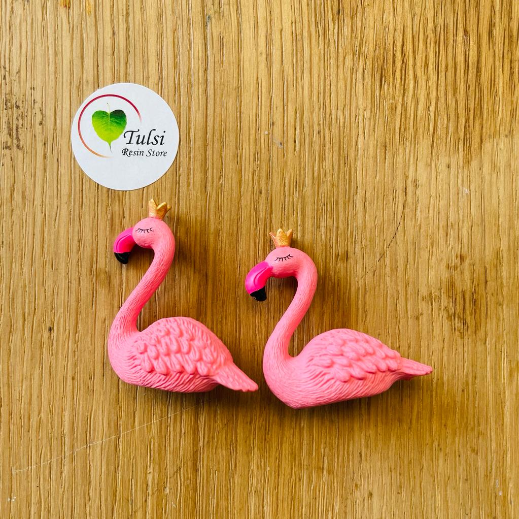 3D Pink Flamingo Miniature (B) – Tulsi Resin Store