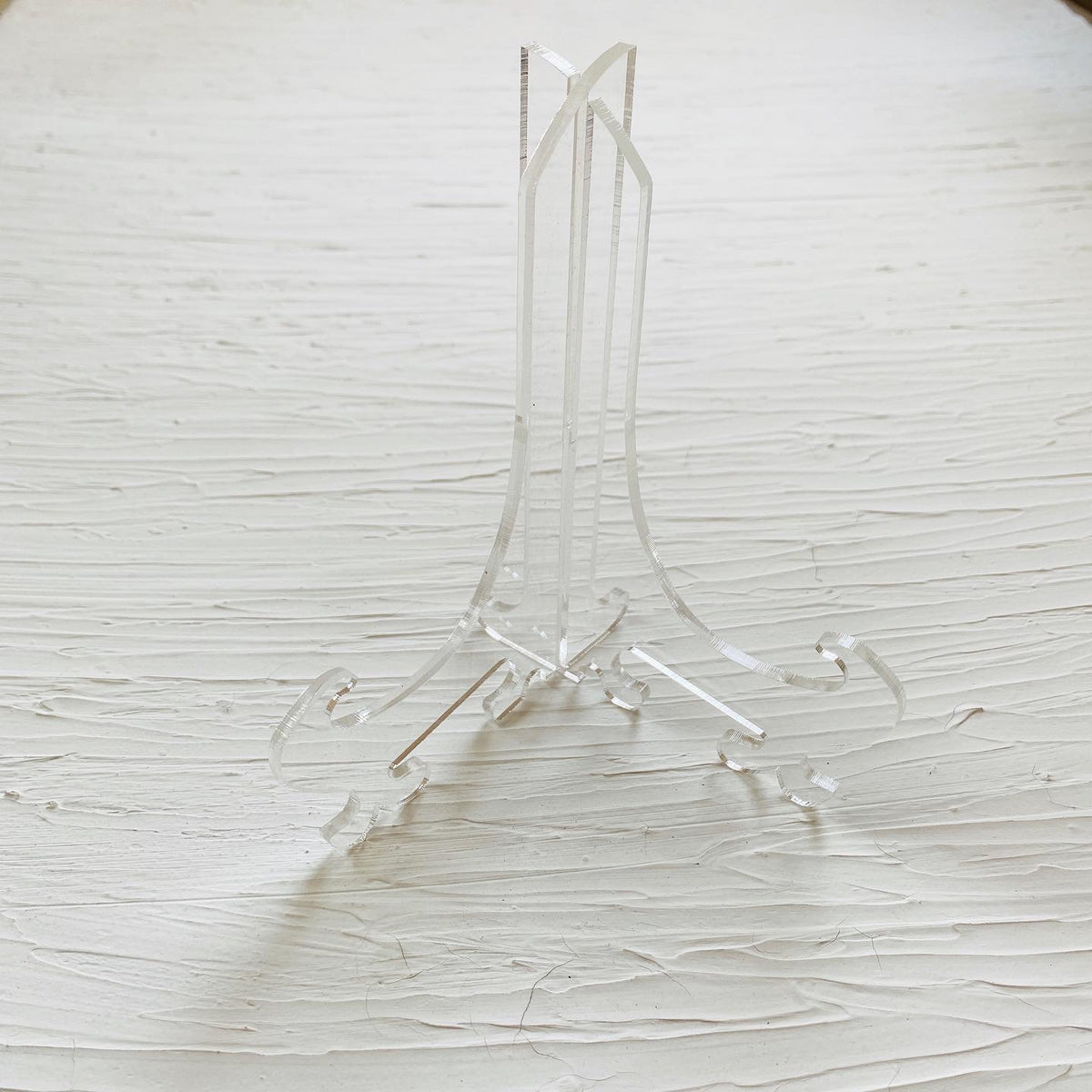 Acrylic Clock Stand - Transparent – Tulsi Resin Store