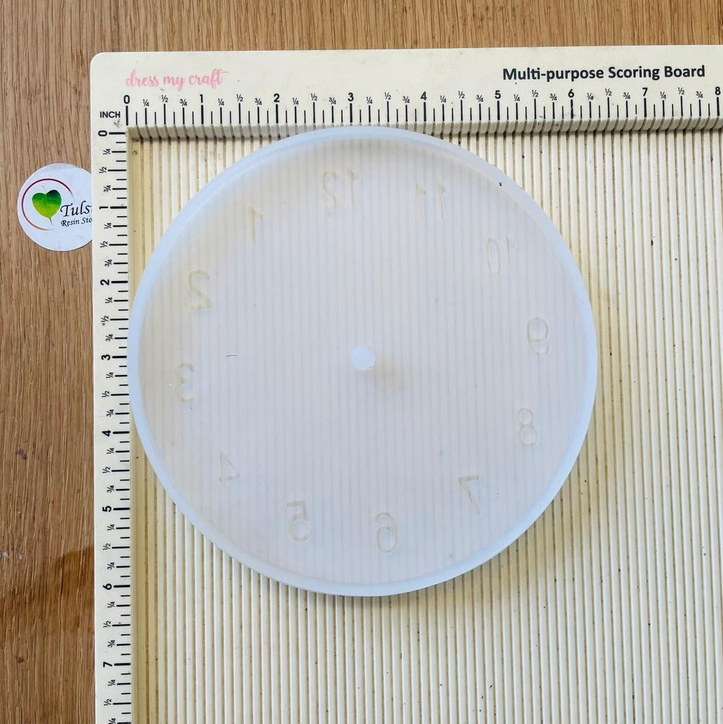6" English Number Clock Mould (B) – Tulsi Resin Store