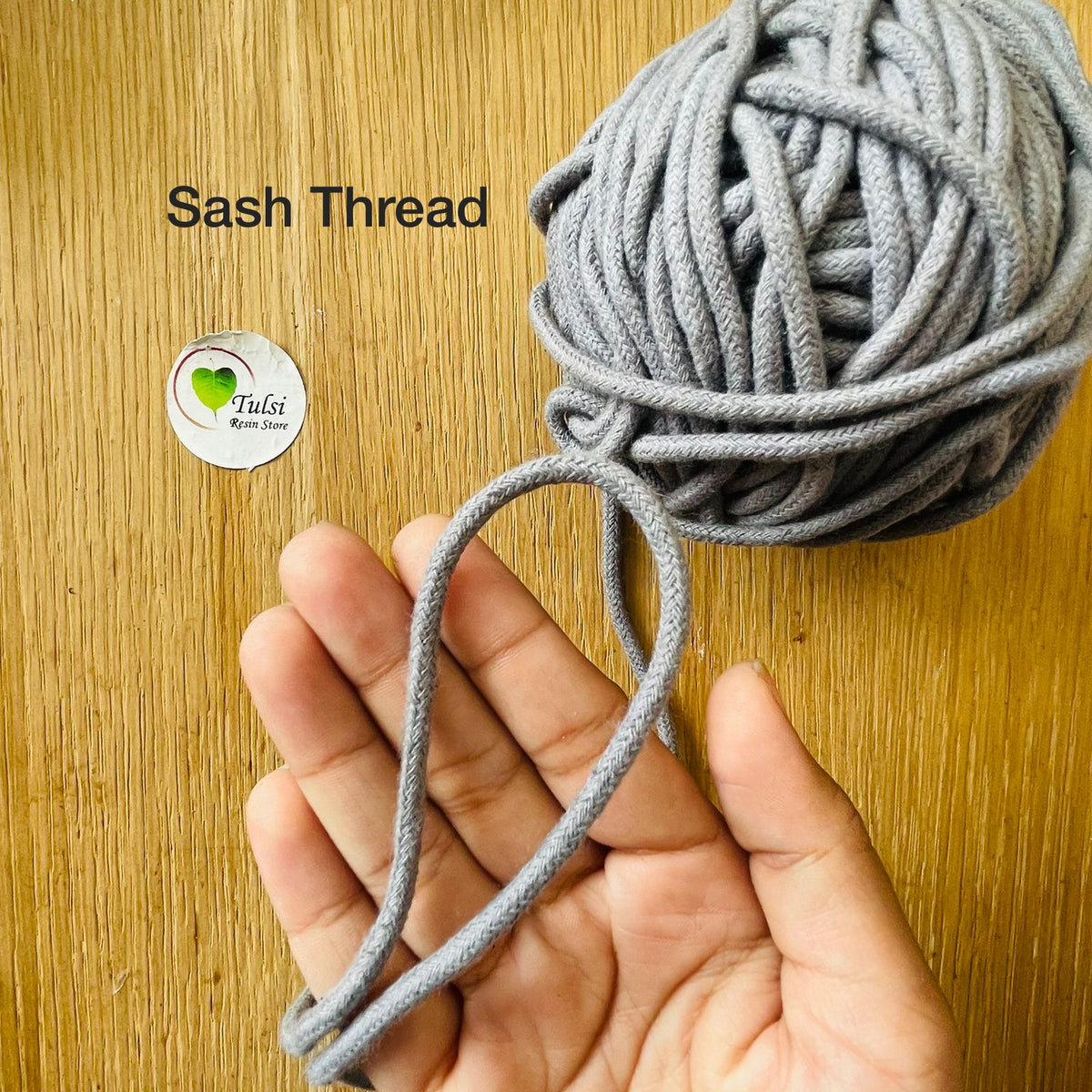 Grey Macrame Thread – Tulsi Resin Store