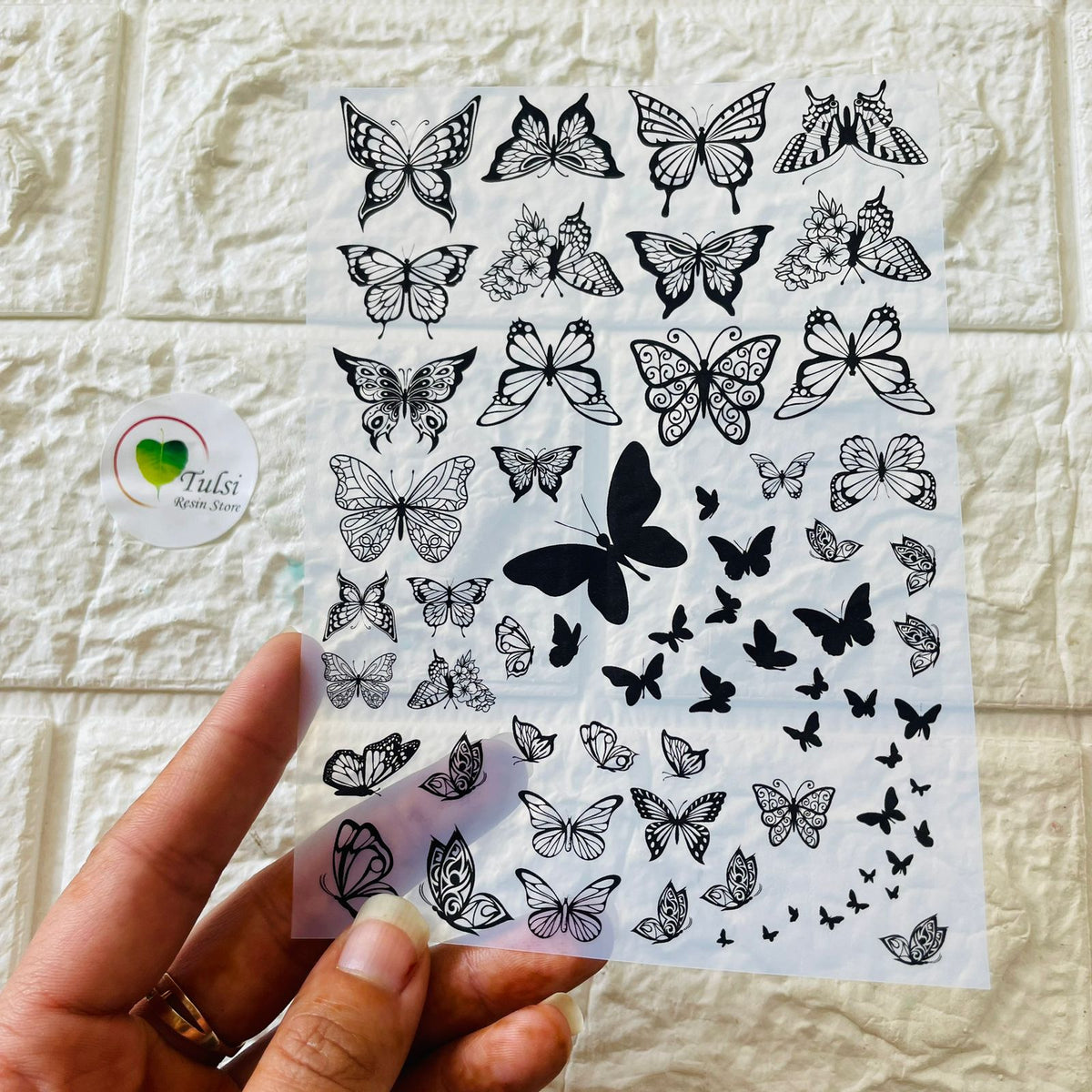 A6 Insert Sheet - Butterfly (A) – Tulsi Resin Store