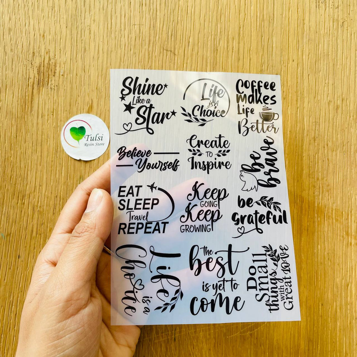 A6 Insert Sheet - Quotes – Tulsi Resin Store