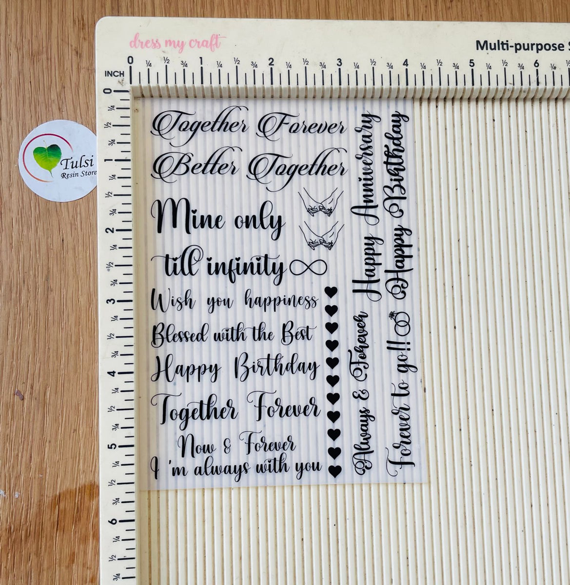 A6 Insert sheet - Small Caption (A) – Tulsi Resin Store