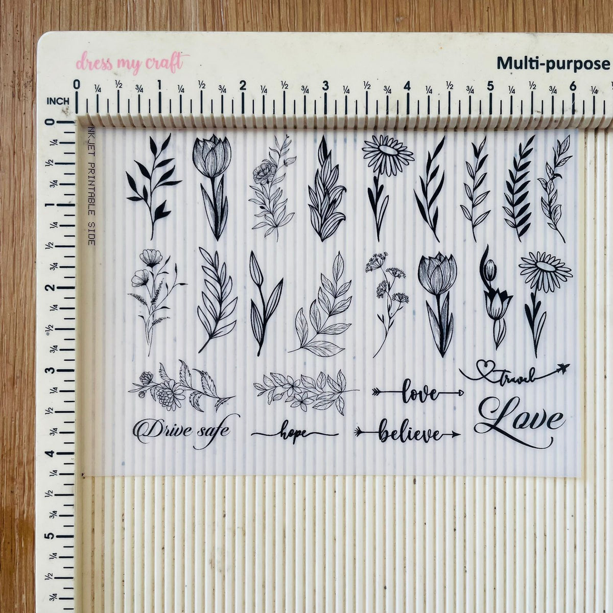 A6 Insert sheet - Flower Stem – Tulsi Resin Store