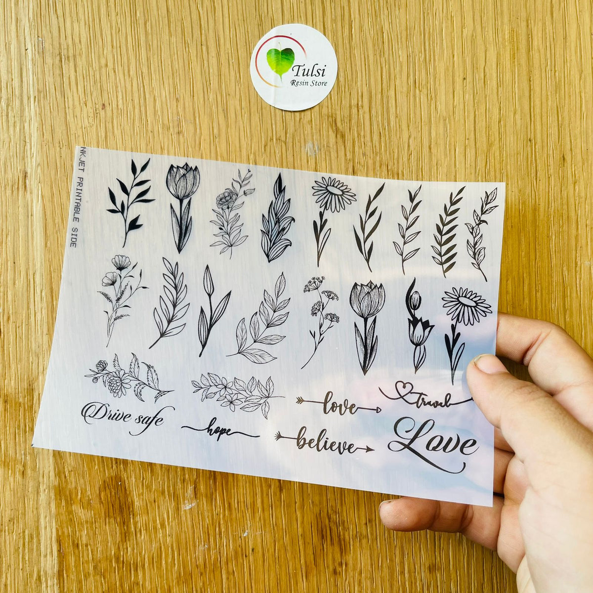 A6 Insert sheet - Flower Stem – Tulsi Resin Store