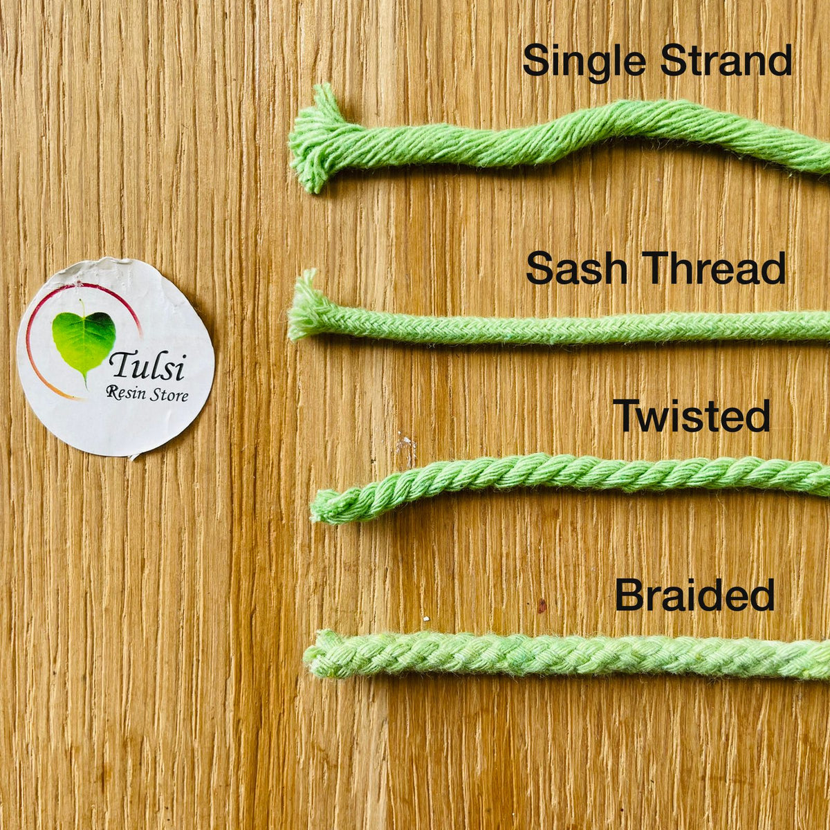 Light Green Macrame Thread – Tulsi Resin Store