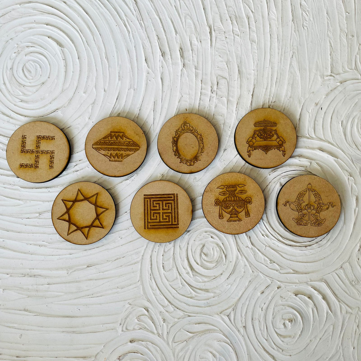 MDF Ashtmangal Cutout – Tulsi Resin Store