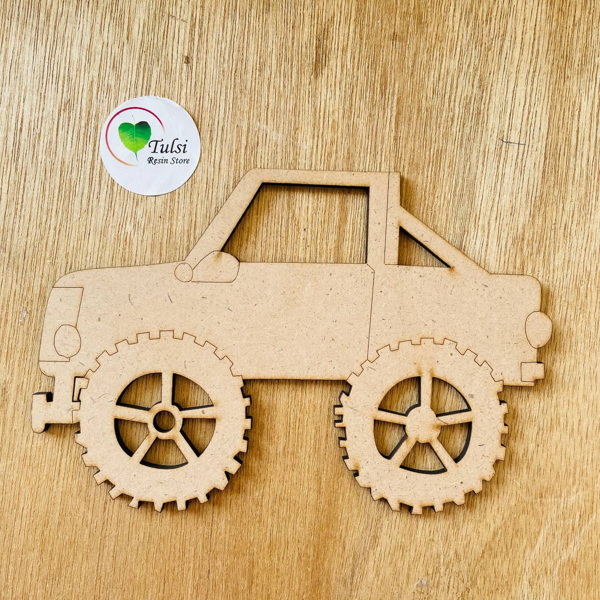 MDF Cutout Engraved - Car – Tulsi Resin Store