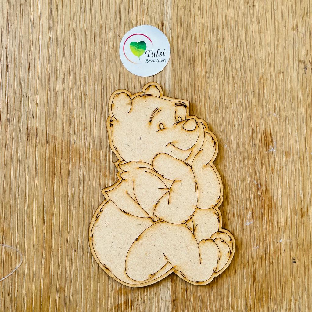 MDF Cutout Engraved - Pooh – Tulsi Resin Store