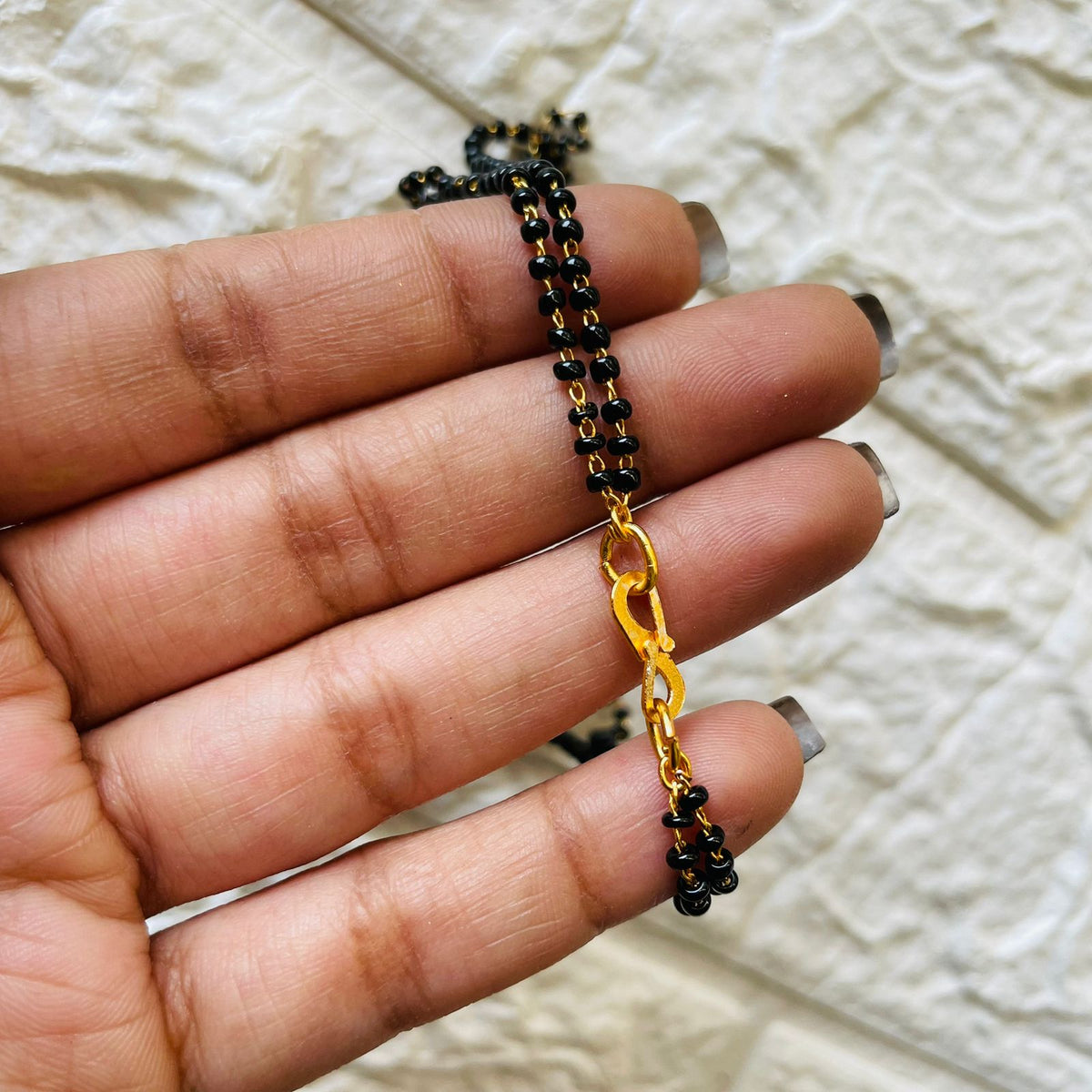 Mangalsutra Double Line Chain – Tulsi Resin Store