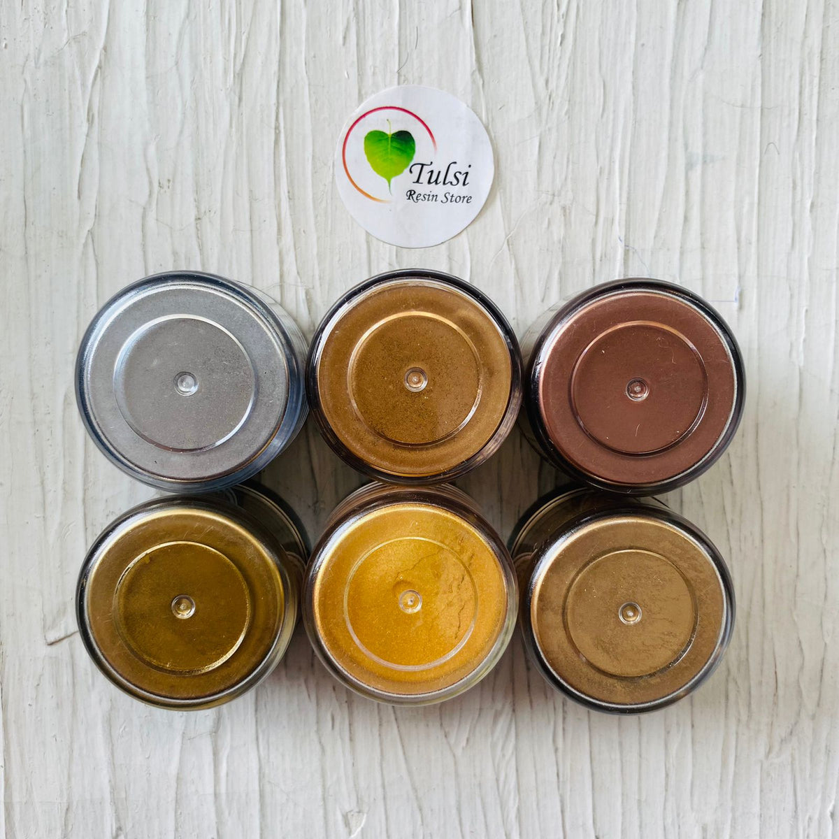 Metallic Powder Pigment Set (6) – Tulsi Resin Store