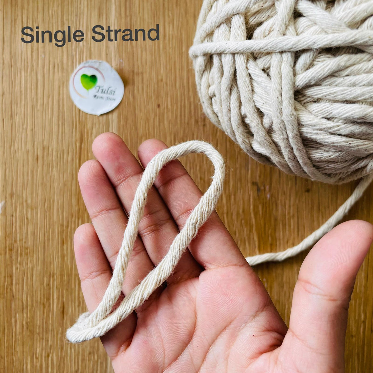 Off White Macrame Thread (Natural color ) – Tulsi Resin Store