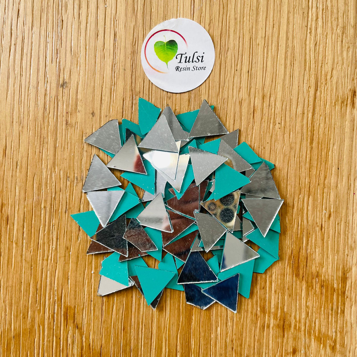 Triangle Shape Glass Mirror For Different Craft – Tulsi Resin Store