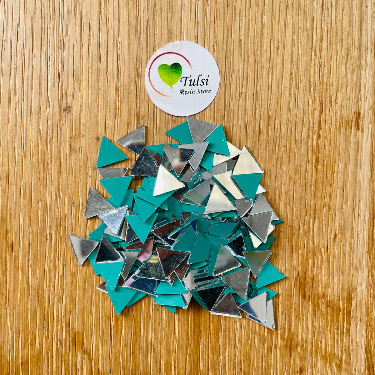 Triangle Shape Glass Mirror For Different Craft – Tulsi Resin Store