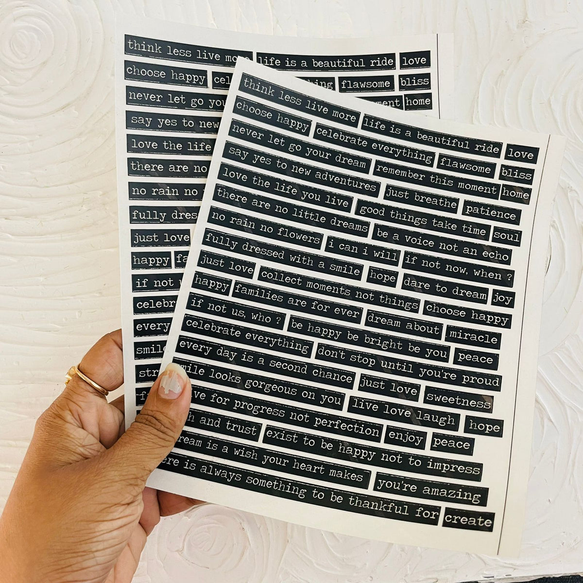 Caption sticker sheet A – Tulsi Resin Store