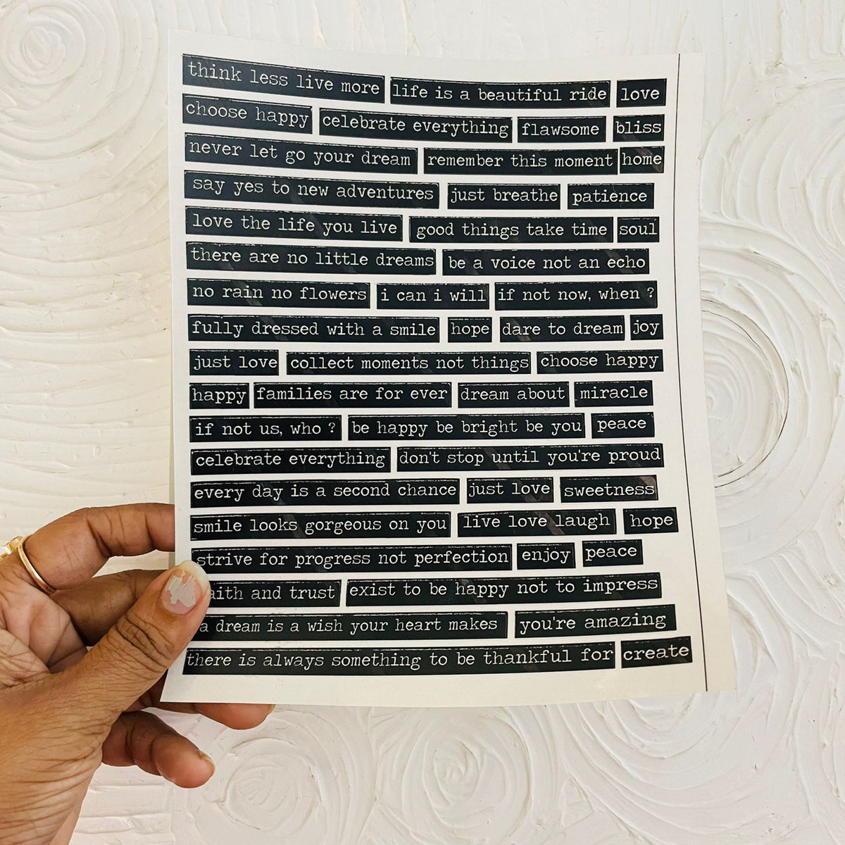 Caption sticker sheet A – Tulsi Resin Store