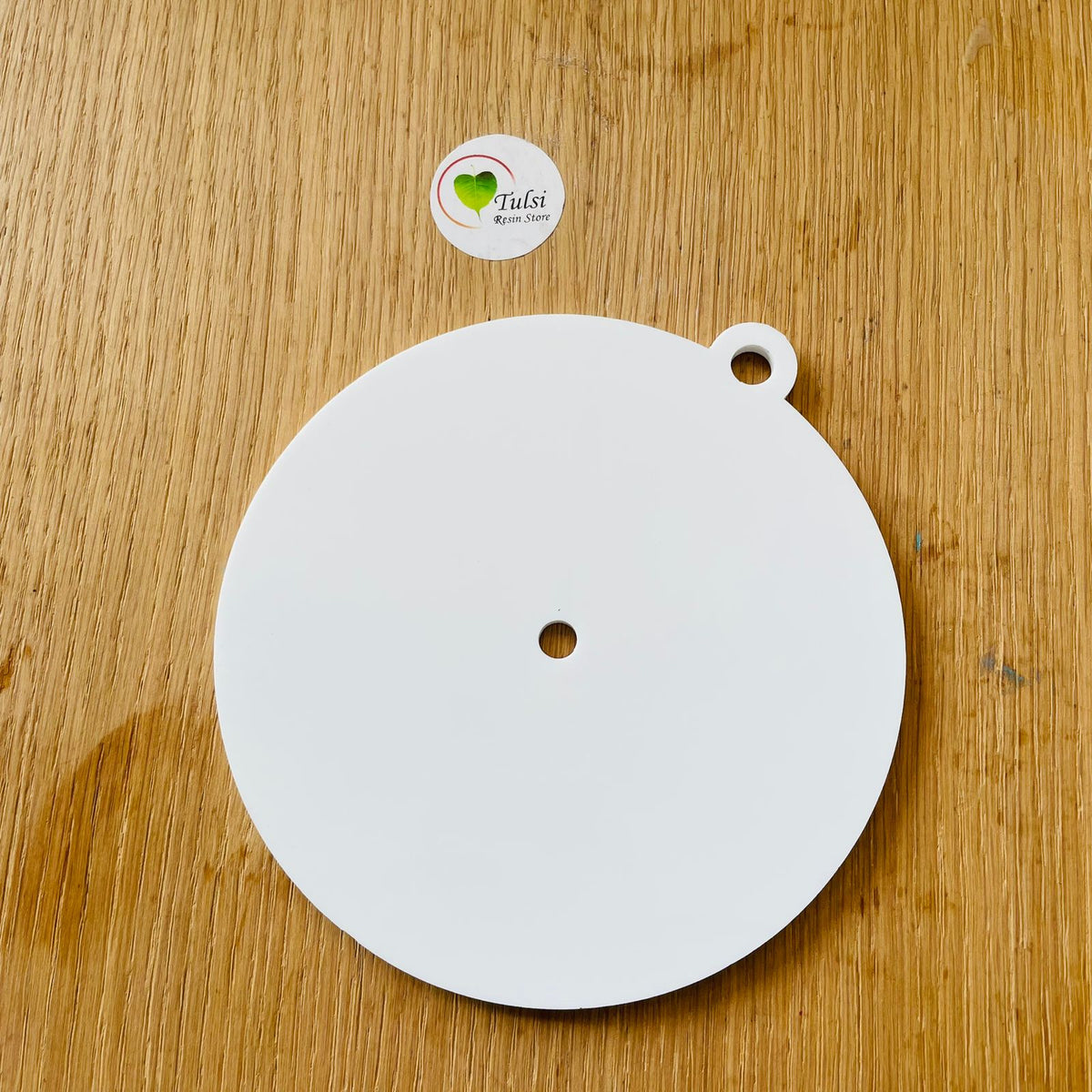 White Acrylic Clock Hanging Bases – Tulsi Resin Store