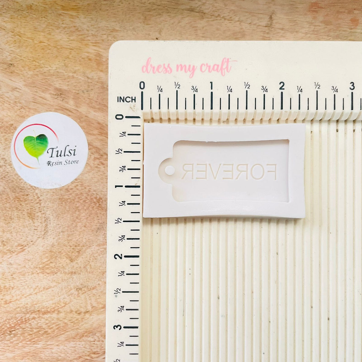 White Tag/keychain Mould - Forever – Tulsi Resin Store