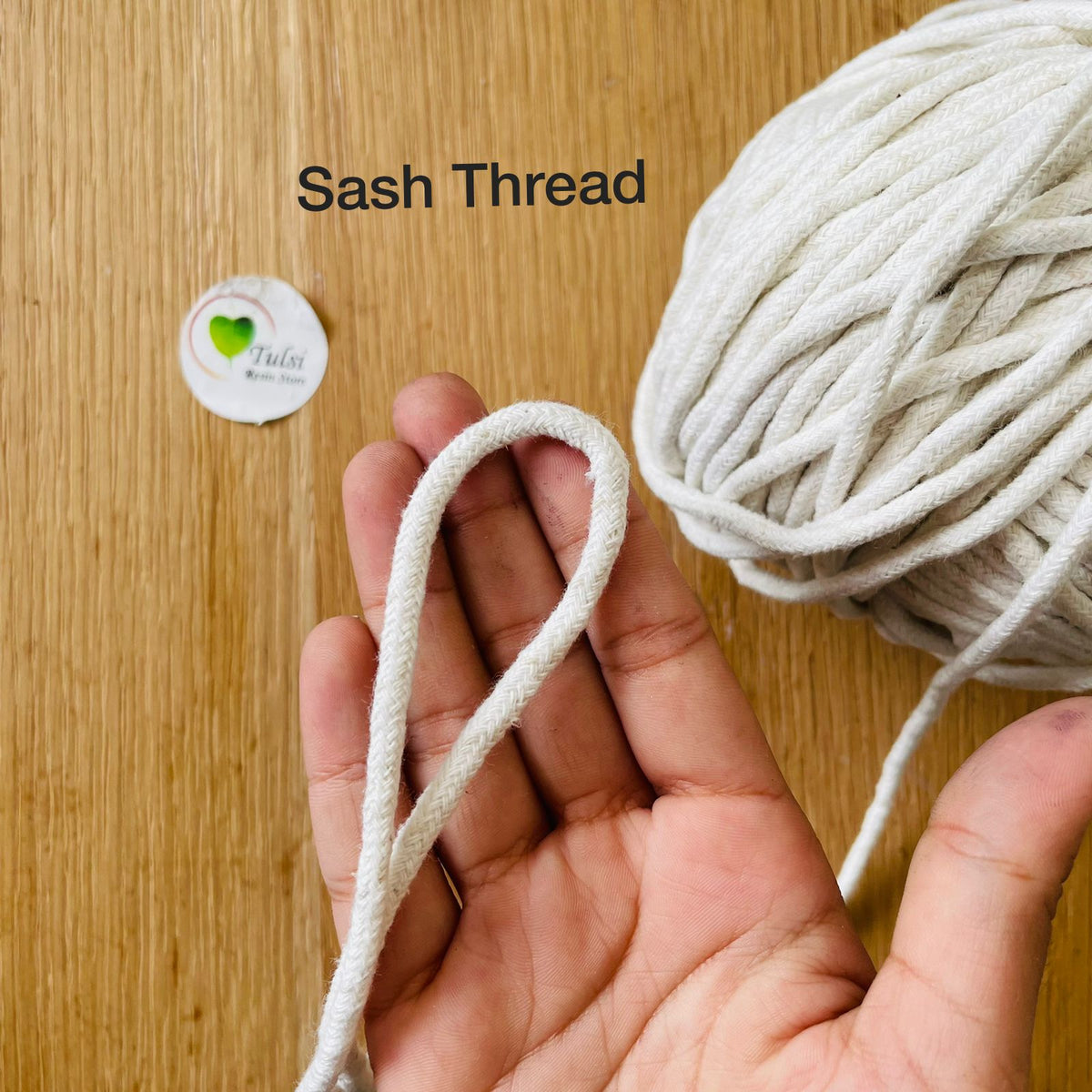 White Macrame Thread – Tulsi Resin Store