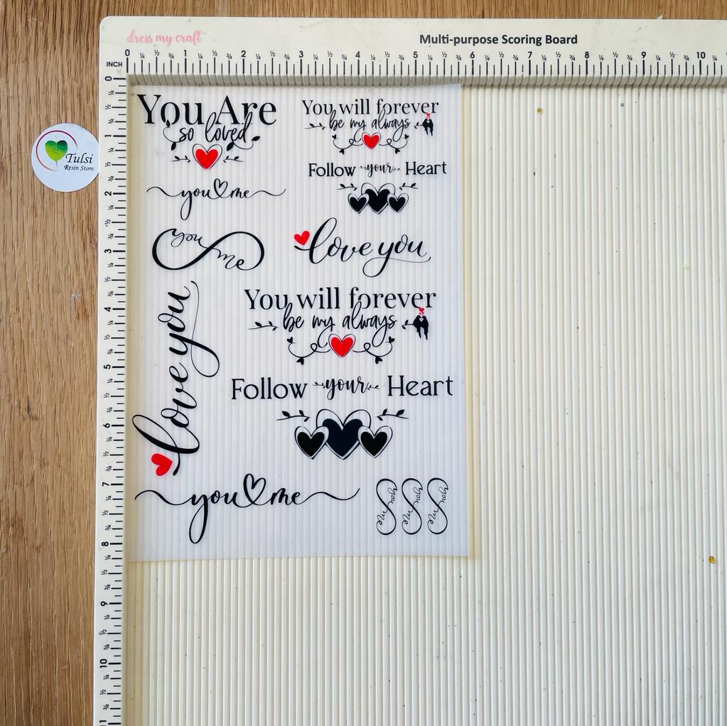 A5 Insert sheet - Small Caption (B) – Tulsi Resin Store